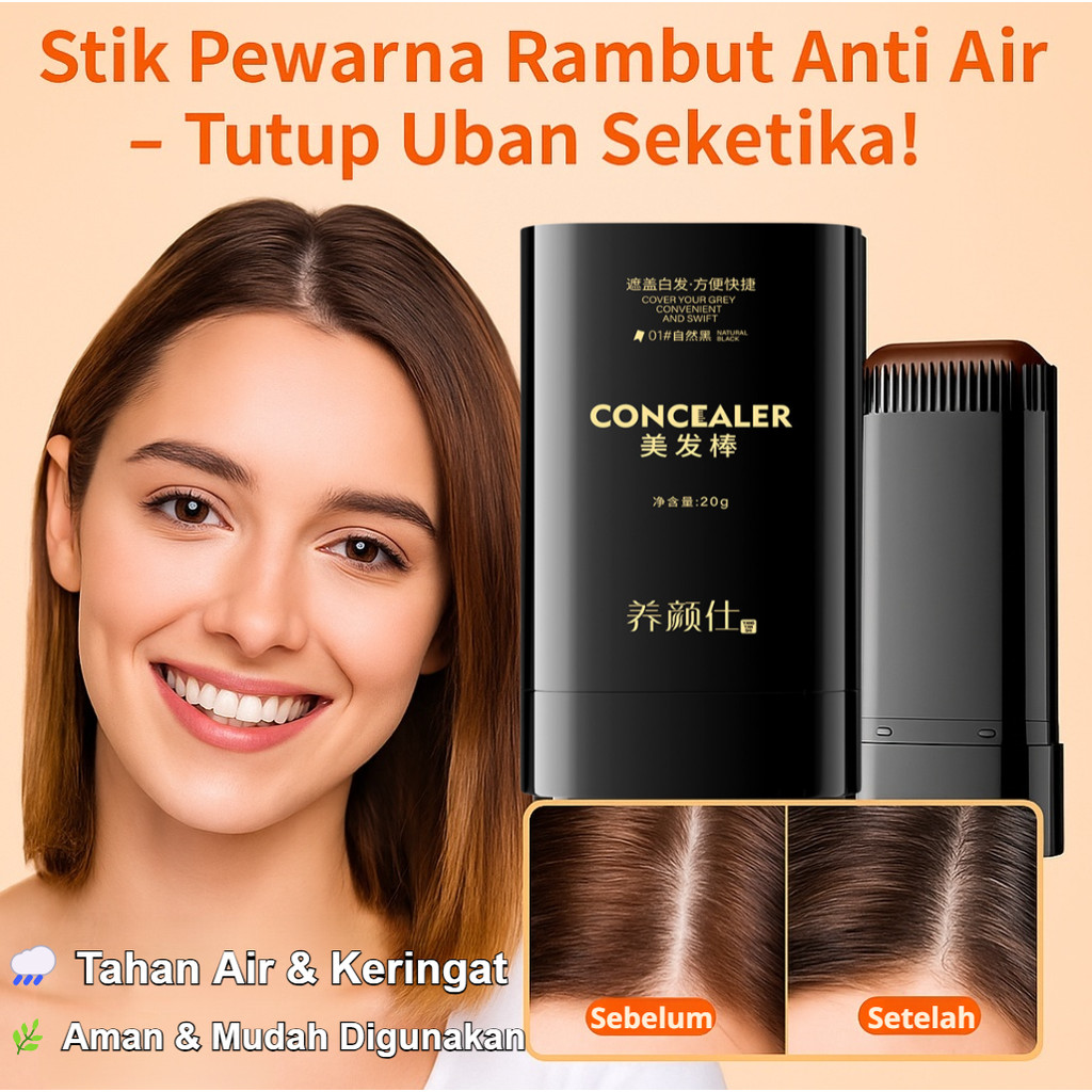 Jual 【Pengiriman 24 Jam/COD】Pewarna Rambut Hitam Coklat Stick Pewarna ...
