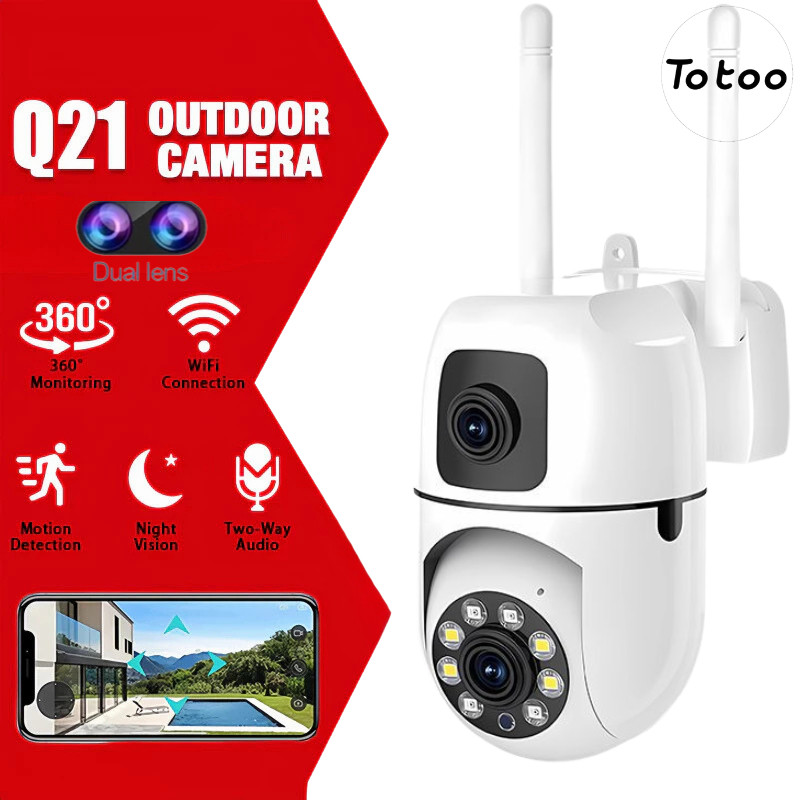 Jual TOTOO V380 Y33A Outdoor Dual Lens CCTV Camera Kecil Tahan Air HD ...