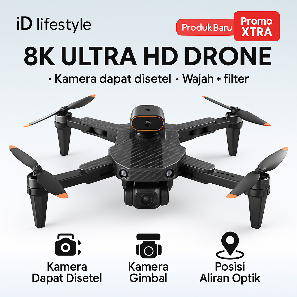 Jual P9 Drone Tanpa Sikat 4 Sumbu, Penerbangan Stabil, Kamera HD, Kembali ke Titik Awal, Durasi ...