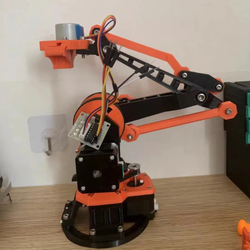 Jual High Precision 4 Dof Stepper Robot Arm Stepping Motor Claw 3D ...
