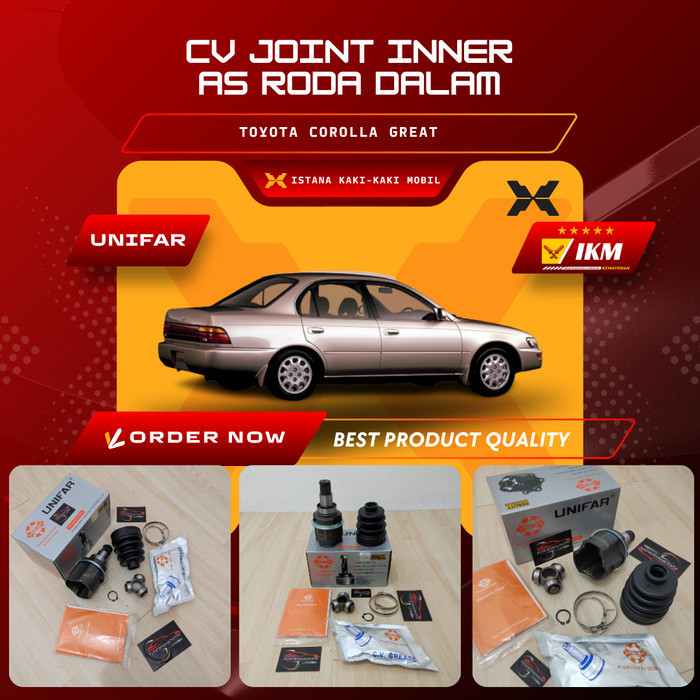 Jual Cv Joint Inner / As Roda Dalam Toyota COROLLA GREAT Original Unifar 100% | Shopee Indonesia