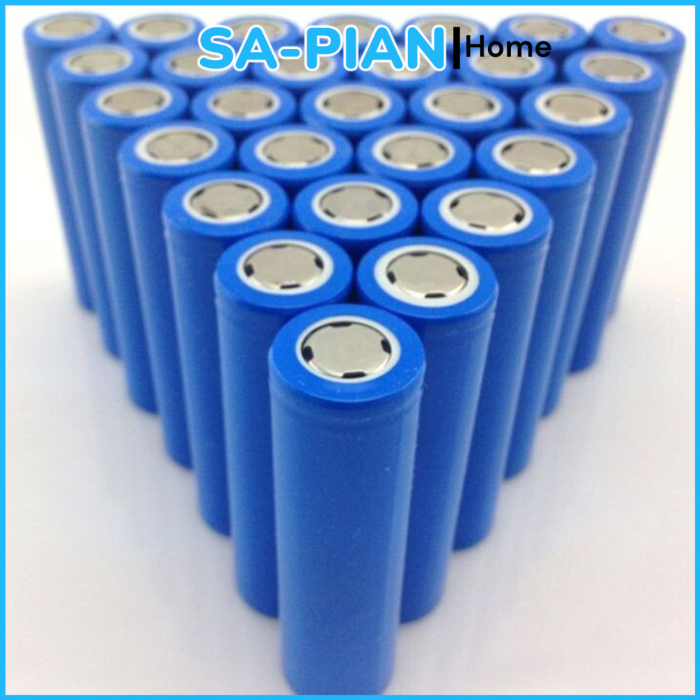 Jual Baterai cas biru polos tipe 18650 1500mAh baterai senter taktikal ...