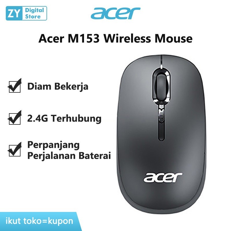 Jual Acer Wireless Mouse M153 2.4G Connection Kantor Bisnis Diam Mini dan Ringan Portabel PC ...