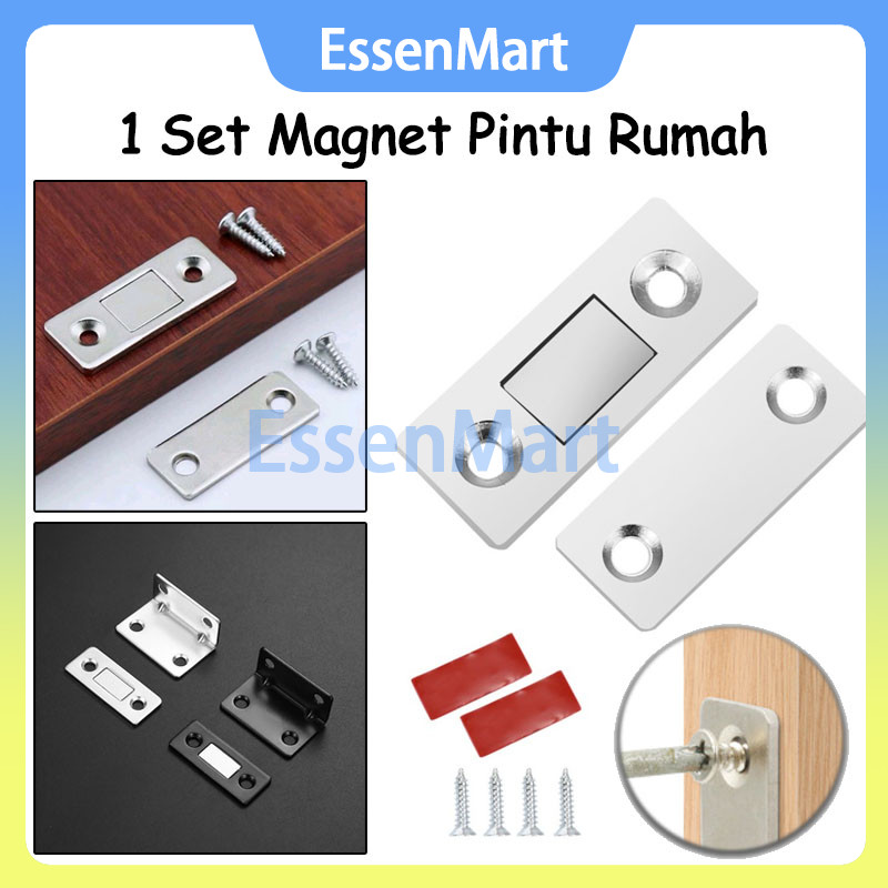 Jual Magnet Pintu Lemari Magnetic Door Closer / 1 Set Magnet Pintu ...