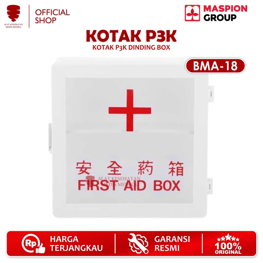 Jual Kotak Obat P3K Maspion Dinding First Aid Box Wadah Obat Wall ...