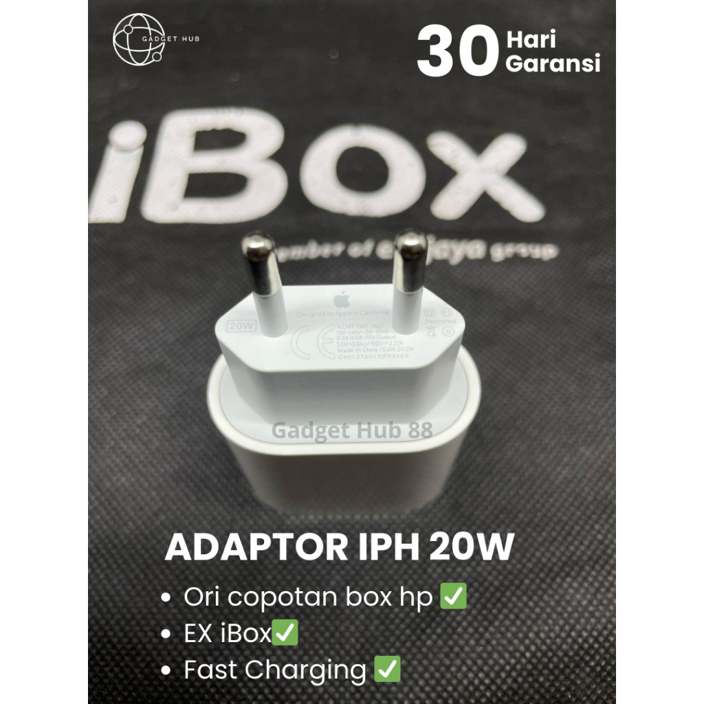 Jual Adaptor 20W Iph 20Watt Original Copotan Fast Charging Support Iph 8 s/d Iph 15 Produk ...