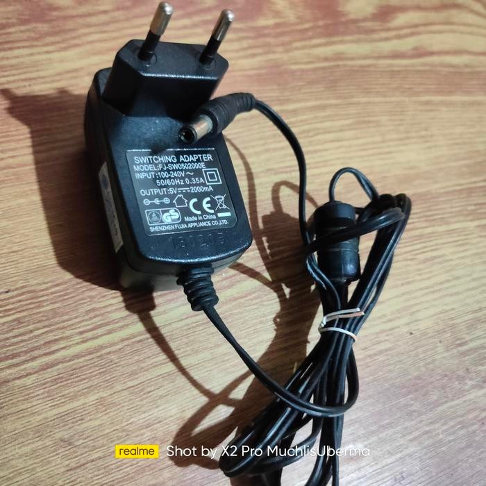 Jual adaptor 5v 2A 2000mA bisa u/ switch/modem/print server DLink 1061 ...