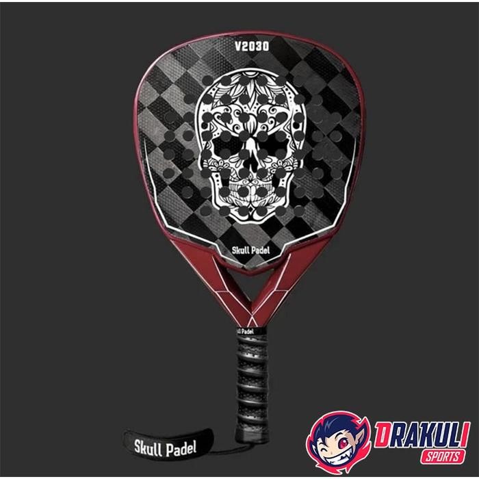 Jual Padel Racket Skull Padel V2030 15k Black Red 2025 Racket Padel ...
