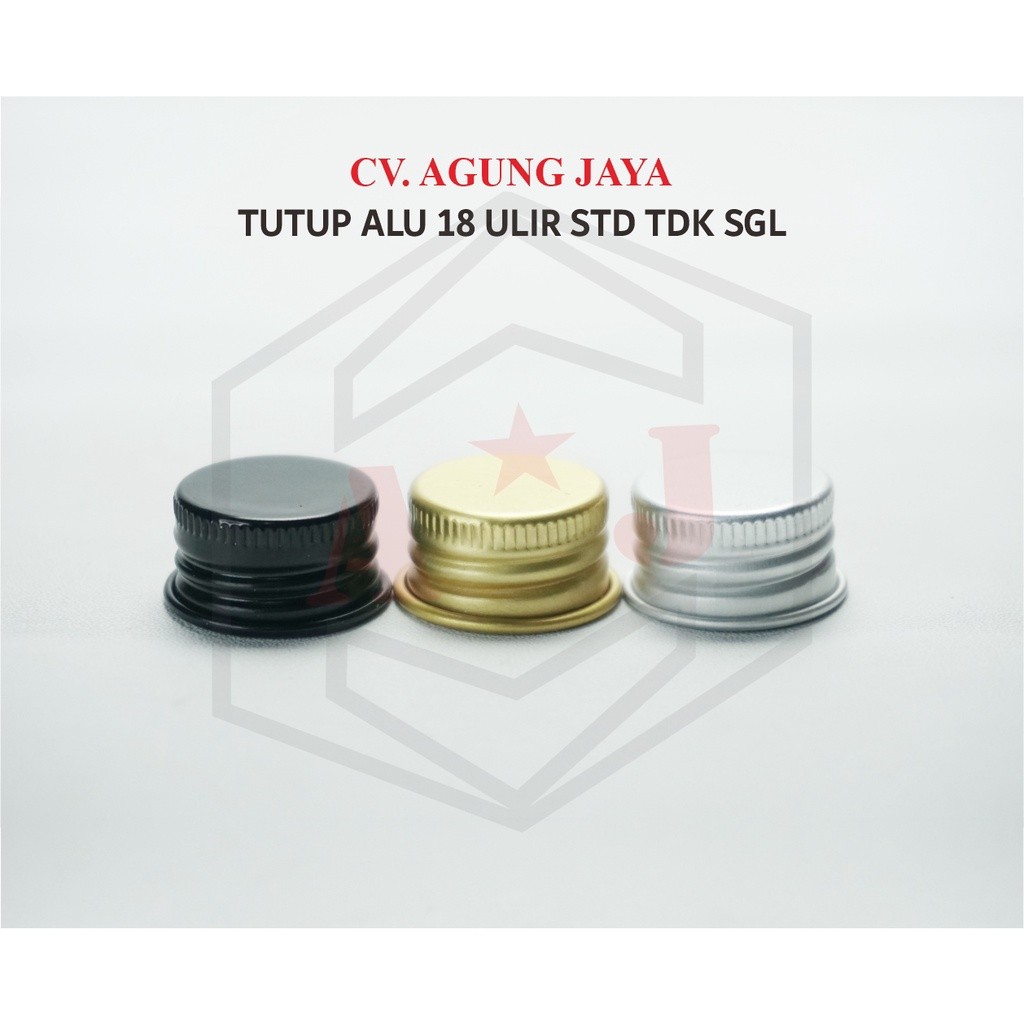 Jual Tutup Alumunium ulir D 18 / Tutup ulir / Tutup marjan / Tutup obat ...