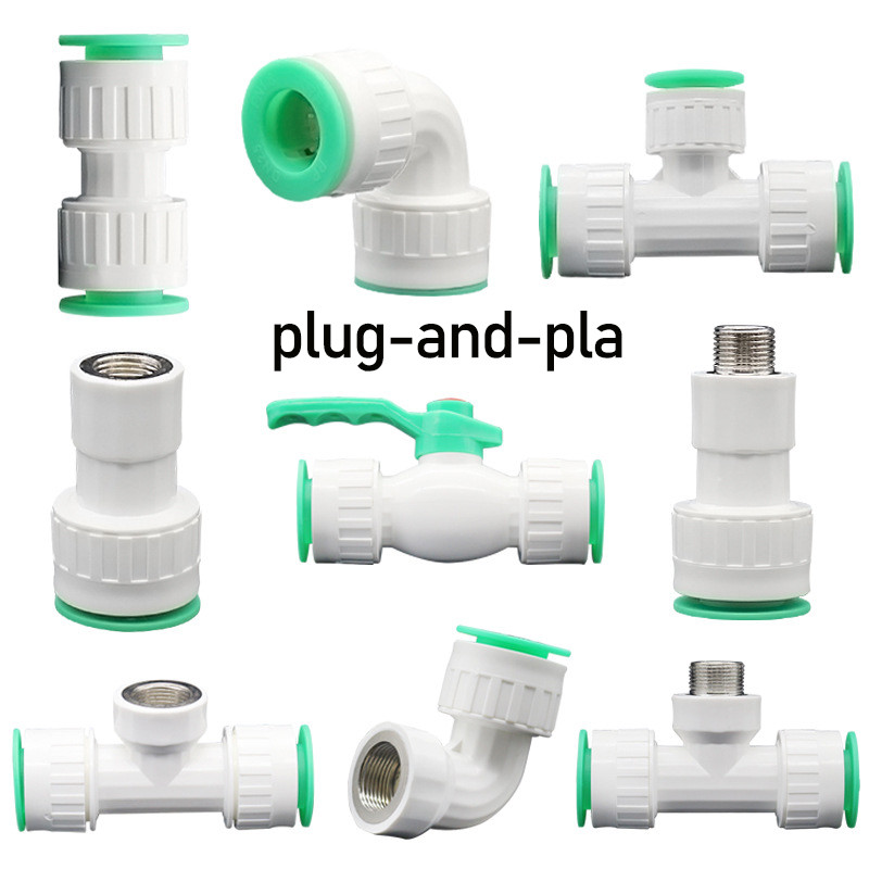 Jual PPR Quick Connector Pipe Fitting Male Female Garden Agriculture Irrigation Water ...
