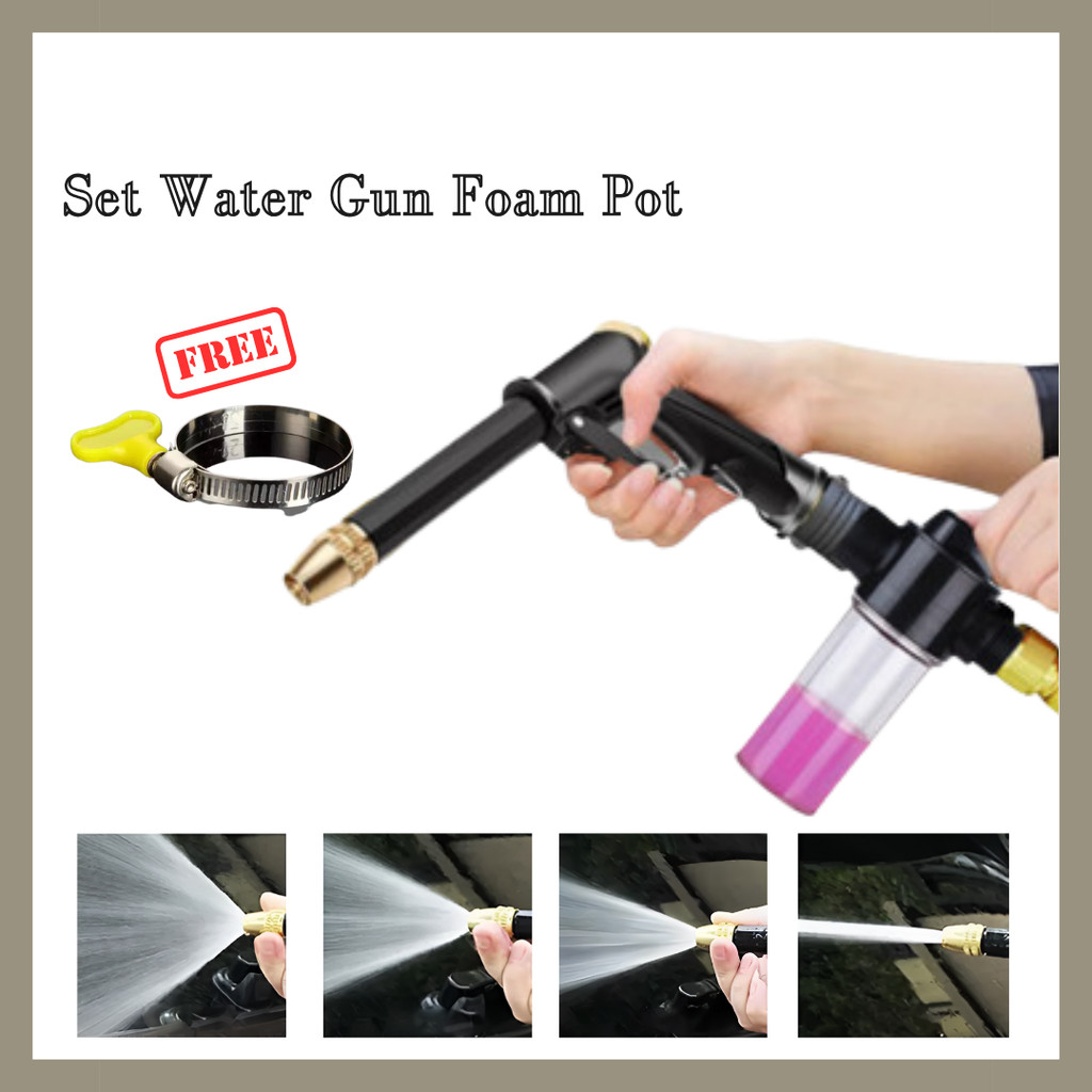 Jual [Gloria] Set Semprotan Air Cuci Mobil Tekanan tinggi + Tabung ...