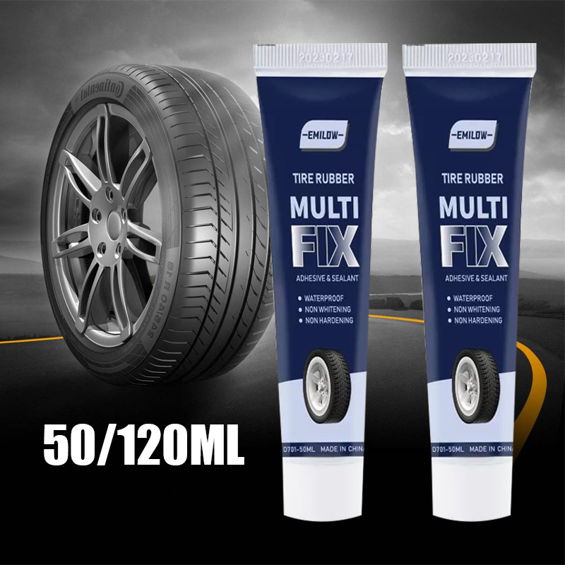 Jual 50ml/120ml Lem Perbaikan Retak Ban Car Tire Repair Glue Adhesive ...