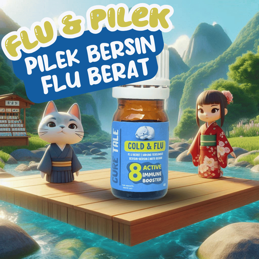 Jual CURE TALE COLD & FLU 6GR OBAT KUCING SAKIT DEMAM PILEK BERAT ...