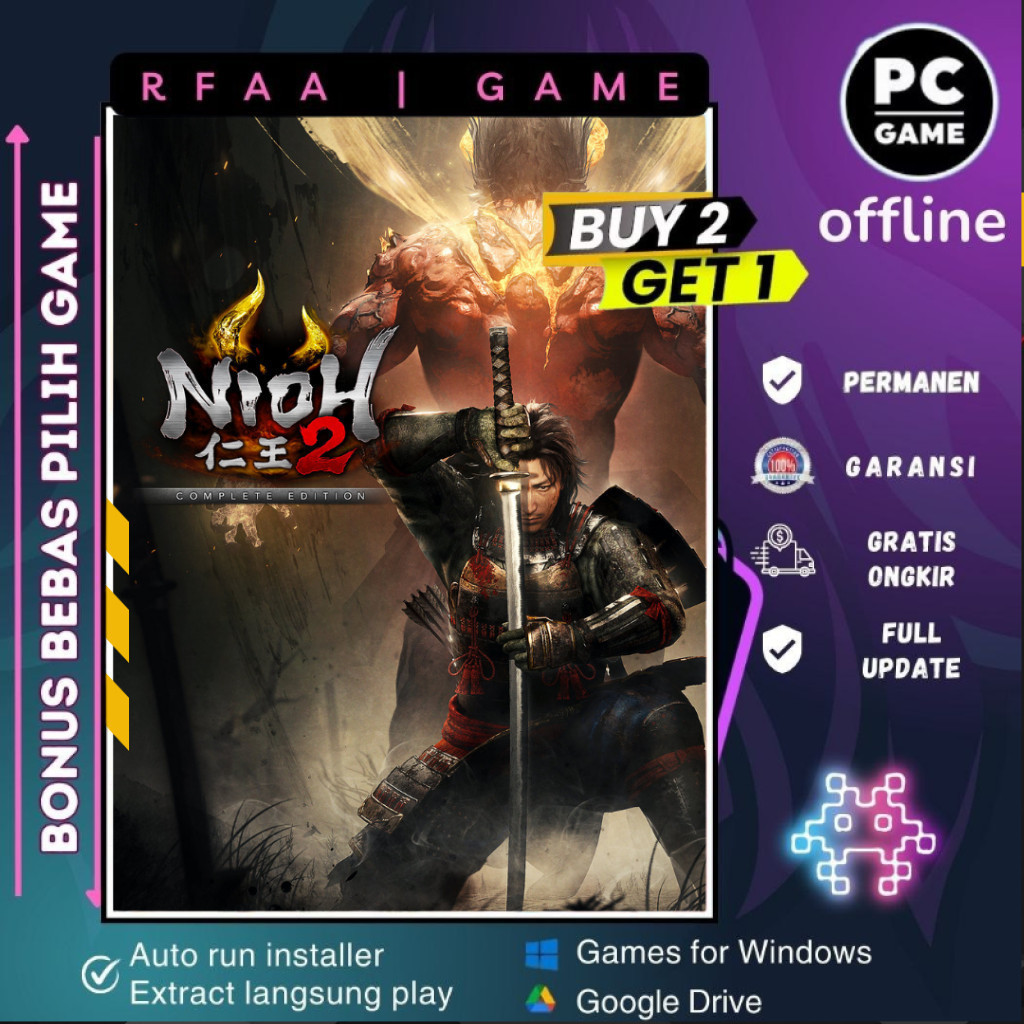 Jual NIOH 2 THE COMPLETE EDITION | GAME PC - LAPTOP - DL | Shopee Indonesia