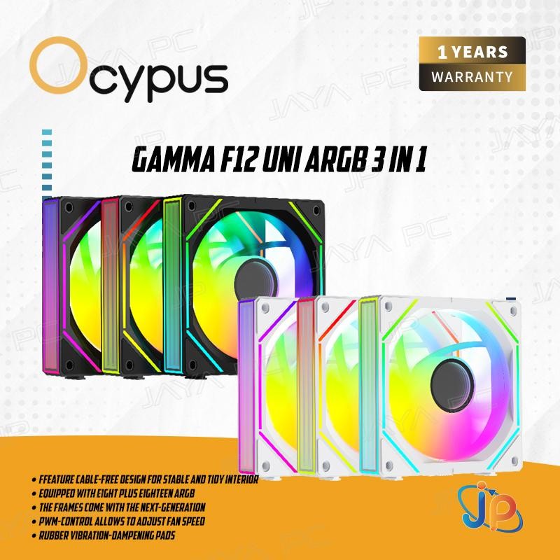 Jual Ocypus Gamma F12 UNI ARGB 3 In 1 Cooler Case 120mm - Fan Casing ...