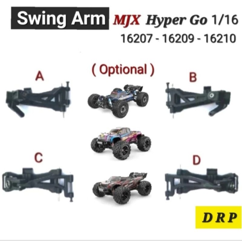 Jual DRP Swing Arm MJX Hyper Go 16207 16209 16210 Original Part ...