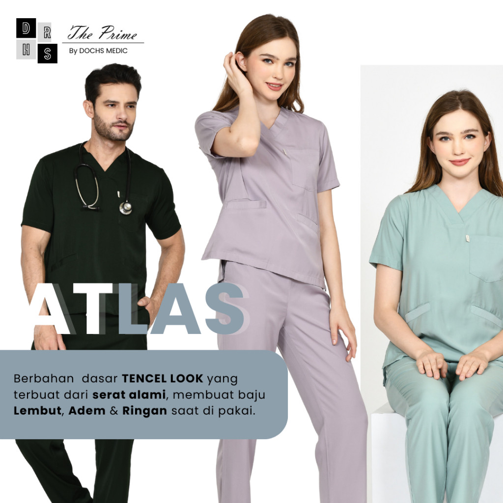 Jual ATLAS Scrubs / Baju OK / Baju Jaga Lengan Pendek (The Prime Scrubs ...