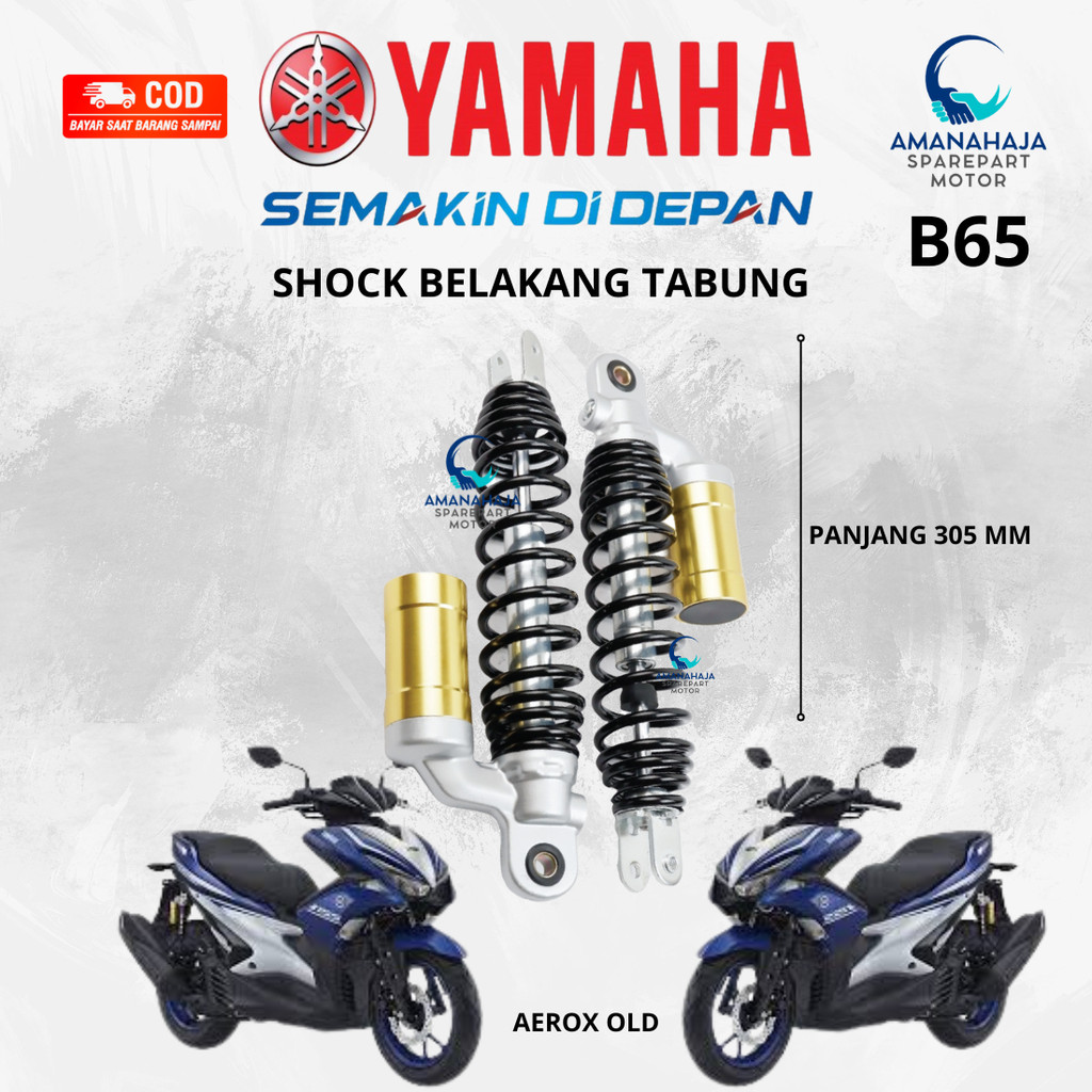 Jual (GARANSI) ORI SHOCKBREAKER BELAKANG + TABUNG AEROX OLD (B65) | SPAREPART ORIGINAL SUKU ...