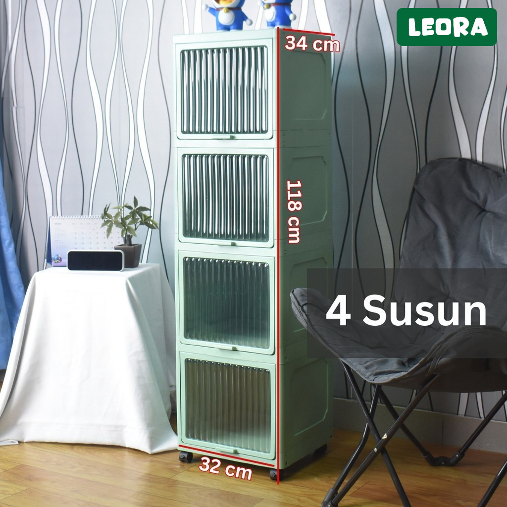 Jual LEORA | OCLA FLIP UP lemari portable lemari pakaian lemari susun ...