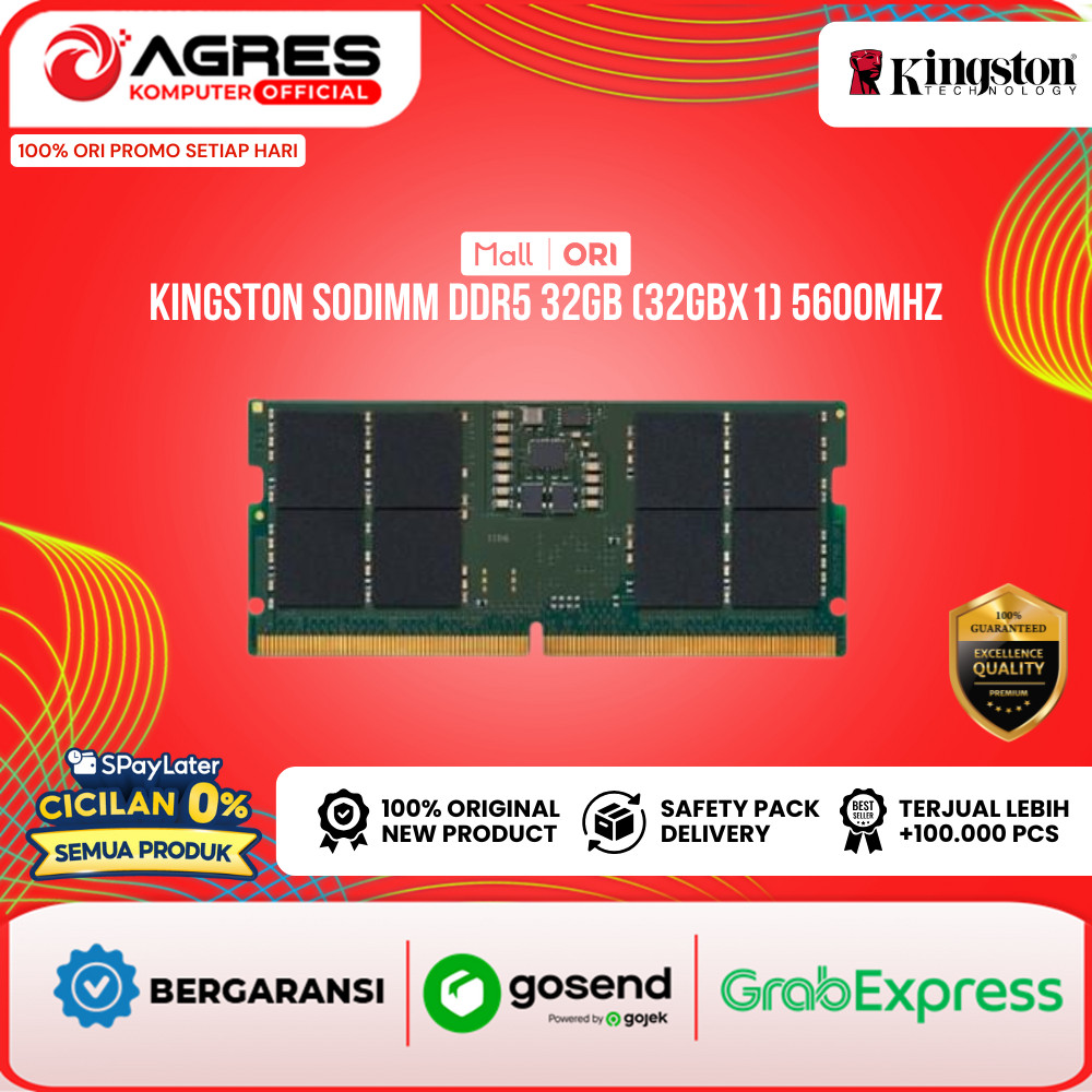 Jual KINGSTON RAM SODIMM DDR5 8GB 16GB 32GB 5600MHZ MEMORY LAPTOP | Shopee Indonesia