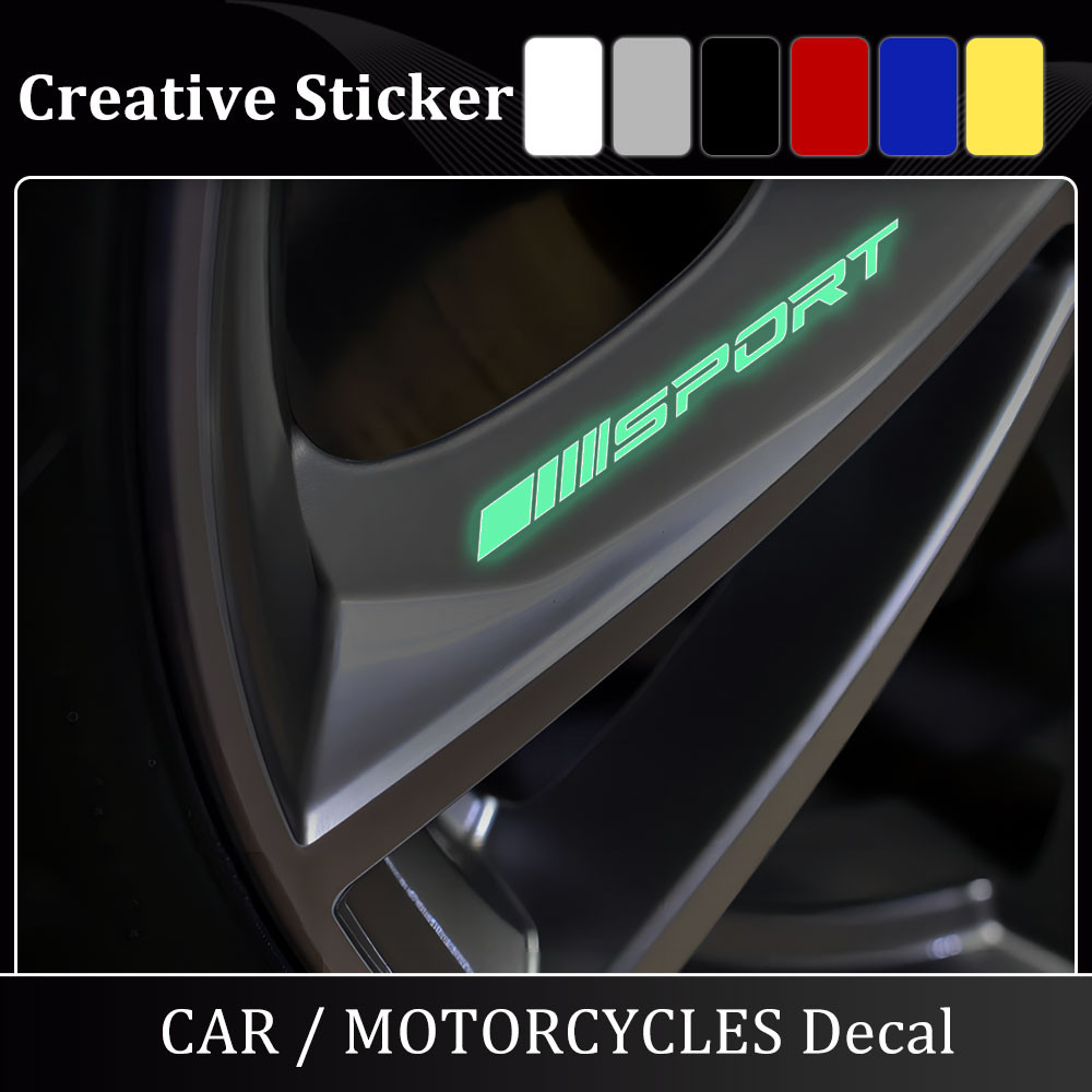 Jual 4pc Sticker Mobil Keren Custom Car Stickers Wheels Rims Sport ...
