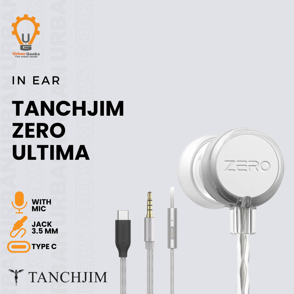 Jual Tanchjim Zero Ultima 10mm Dynamic Driver With Mic – IEM Hi-Res Earphone | Jack 3.5mm & Type ...