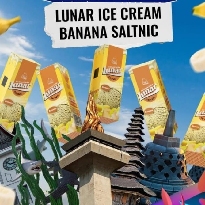 Jual SALT - Lunar Ice Cream V6 BANANA 30ML by VZ Liquid Pods | Shopee ...