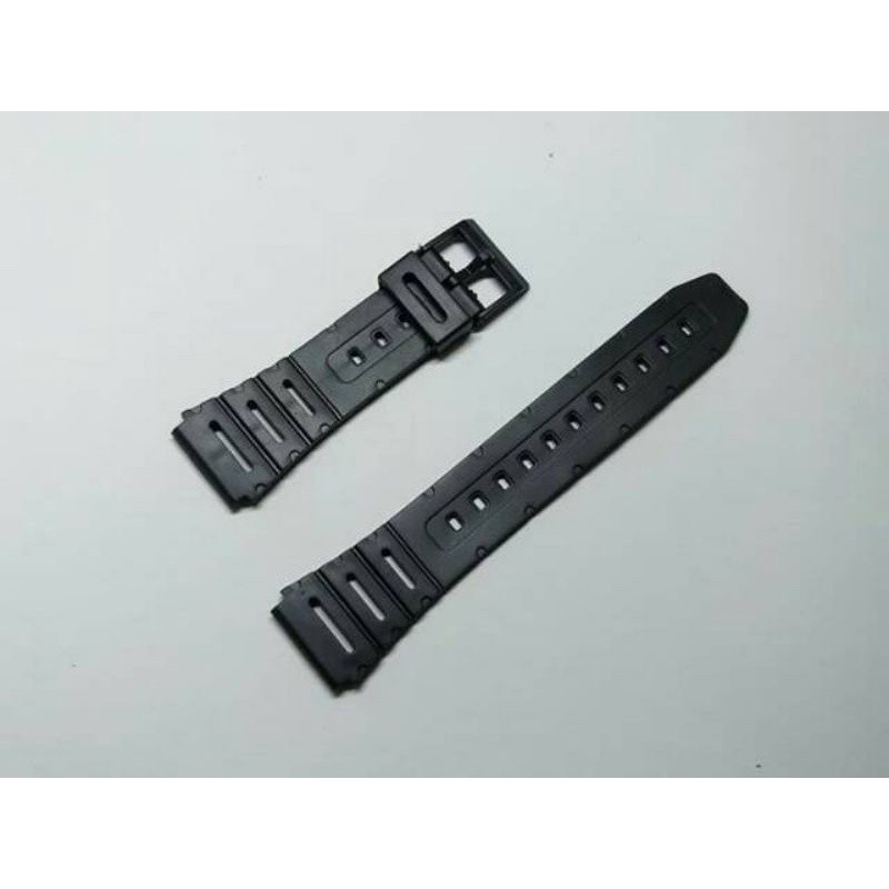 Jual tali jam tangan casio CA-53w ca53w strap jam casio ca53 w hitam ...