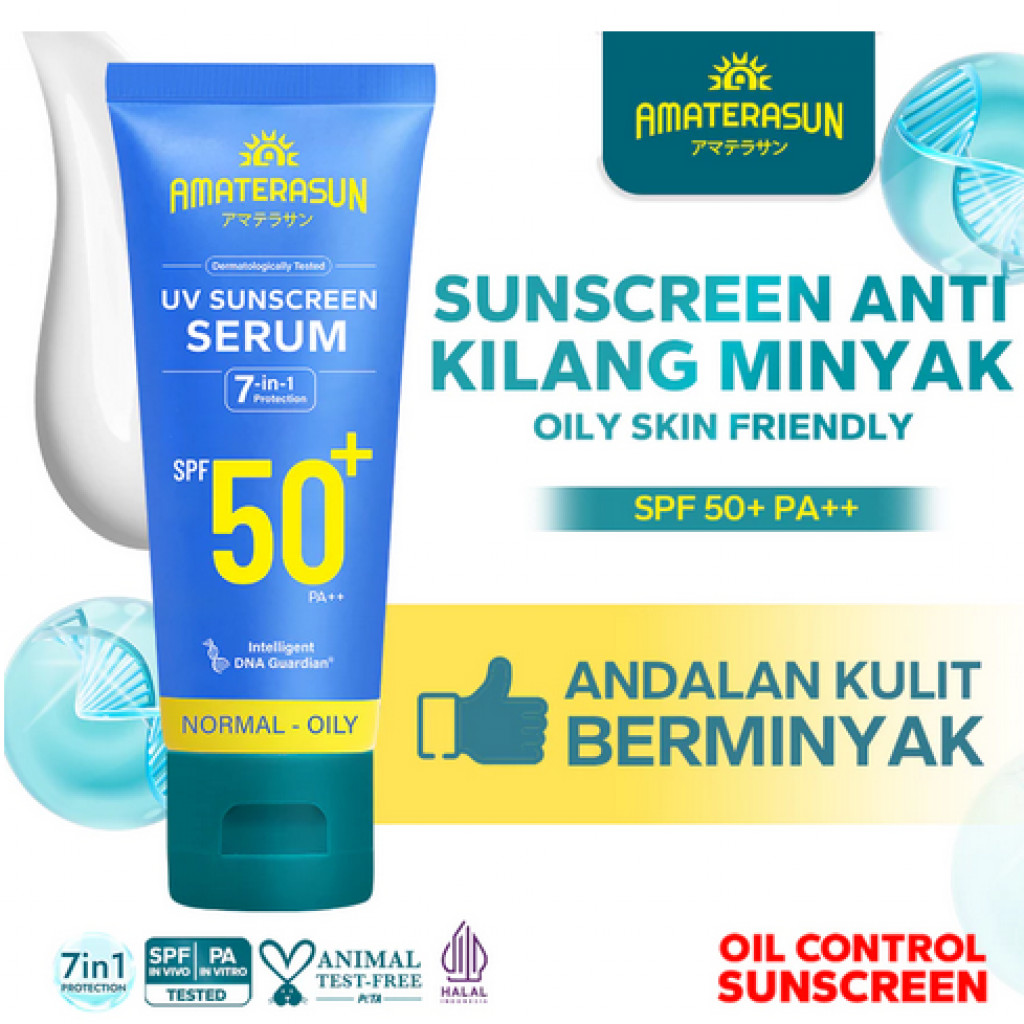 Jual AMATERASUN UV SUNSCREEN SERUM SPF 50+ PA+++ 50GR | Shopee Indonesia
