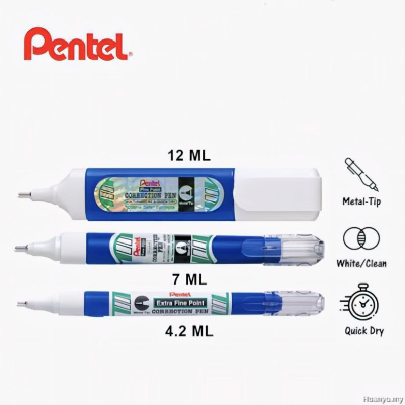 Jual PENTEL Correction Pen Tipe-X Cair ZL31/ZL62 [ per 1 Tipe-X ...