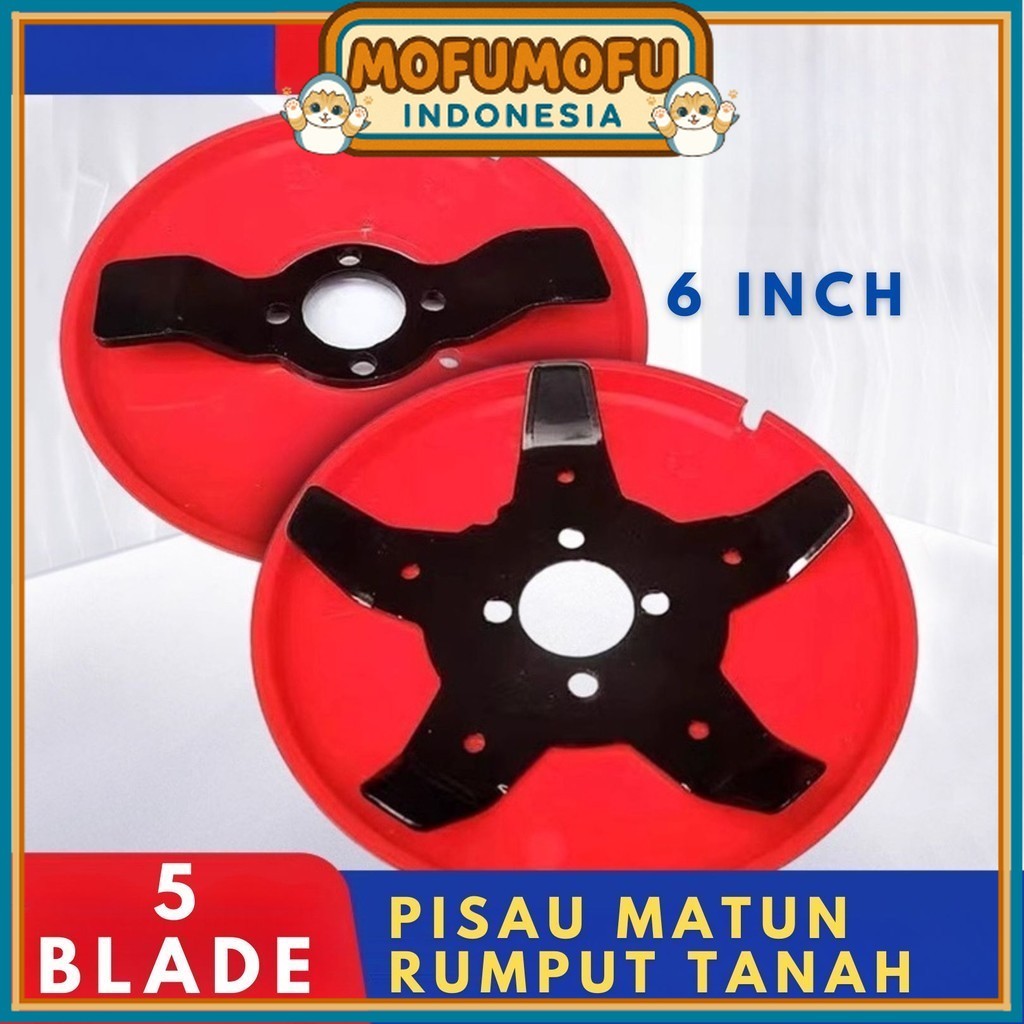 Jual Pisau Matun Rumput Tanah Mesin Mata Blade 6 Inch Padi Mowing Gulma ...