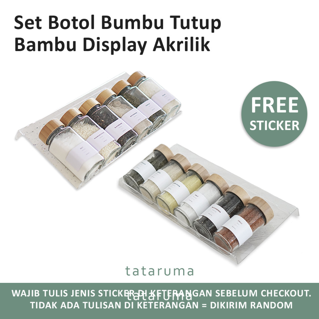 Jual TATARUMA Atome Bambu Round Sekai Bundling - Alas Display 6 Botol ...