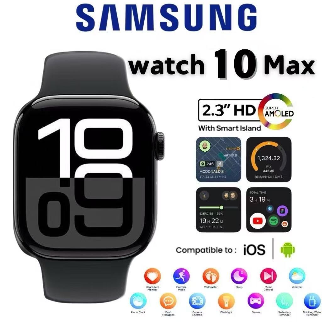 Jual JAM S10 Smart Watch S10 Pro Max 46mm 2.3Inci Hd Amoled Display Gps ...