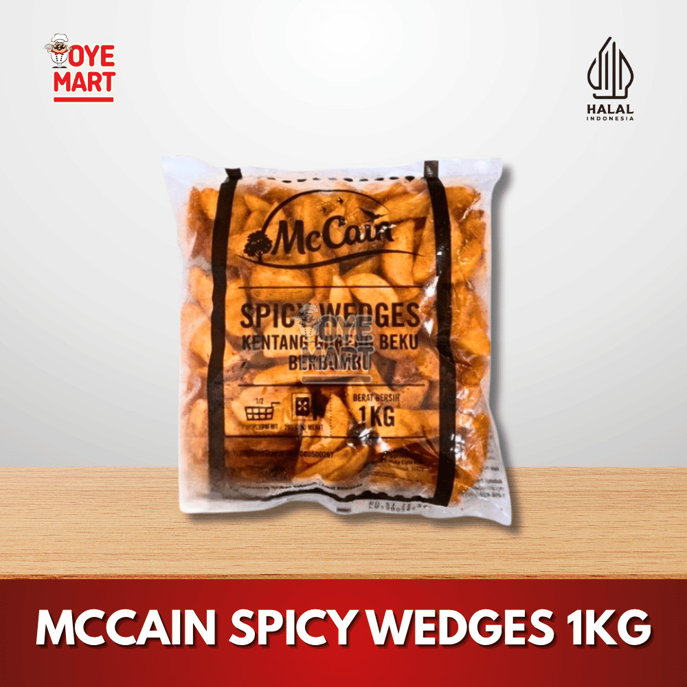 Jual MCCAIN SPICY WEDGES 1KG/FRENCH FRIES KENTANG GORENG | Shopee Indonesia