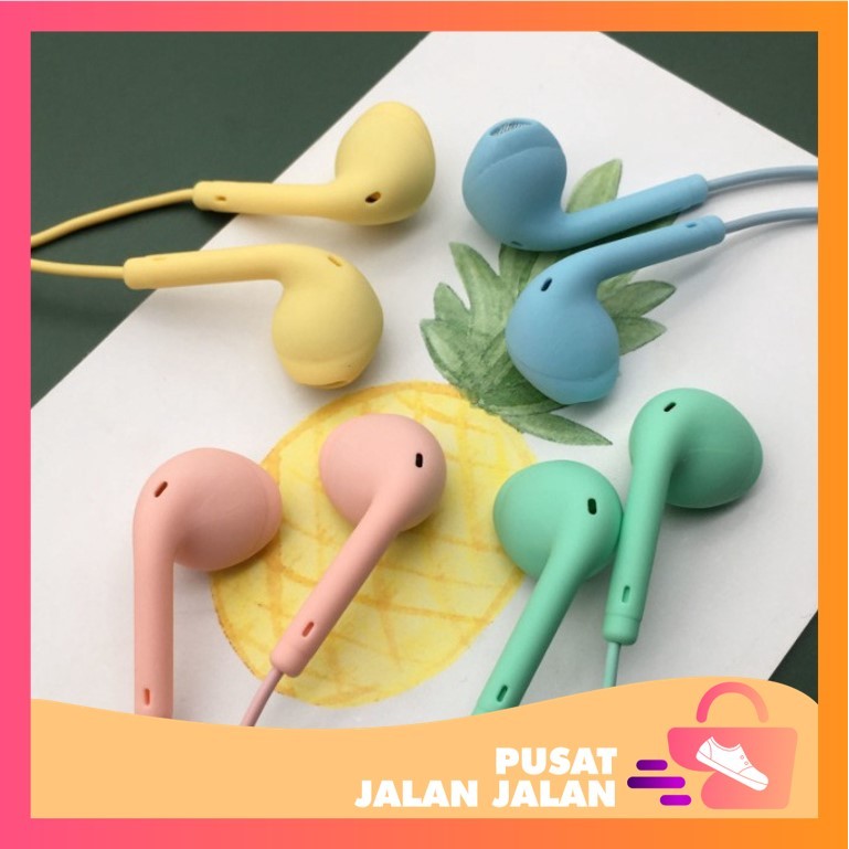 Jual PJJ - H681 Headset Macaron U19 / Handsfree U19 Macaron Color Hifi ...