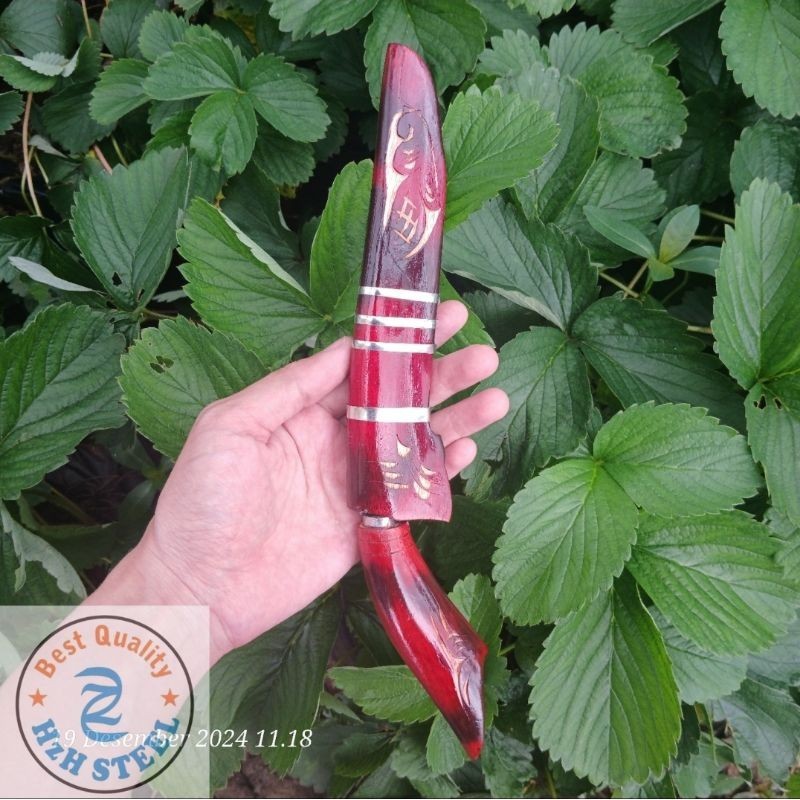 Jual (GLOBAL) ramadhan PISAU LADUK MERAH UKIR ANTIK SUPER TERMURAH ...