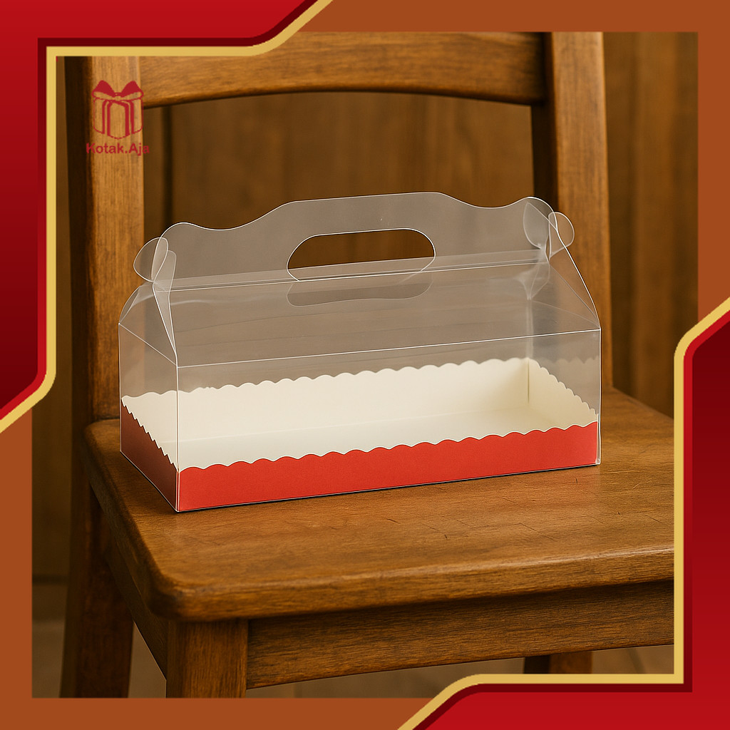 Jual Kotak Mika Roll Cake / Box Mika Roll Cake / Kotak Mika Kue / Box ...