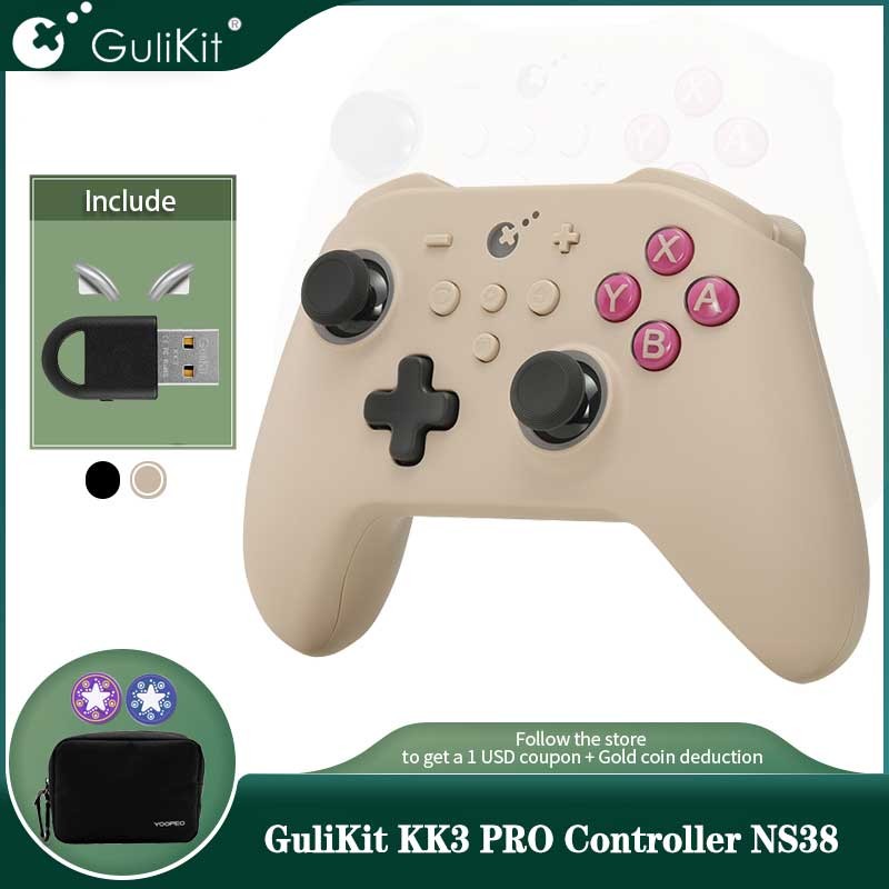 Jual GuliKit KK3 Pro Controller NS38 with Hall Effect Joystick Triggers ...