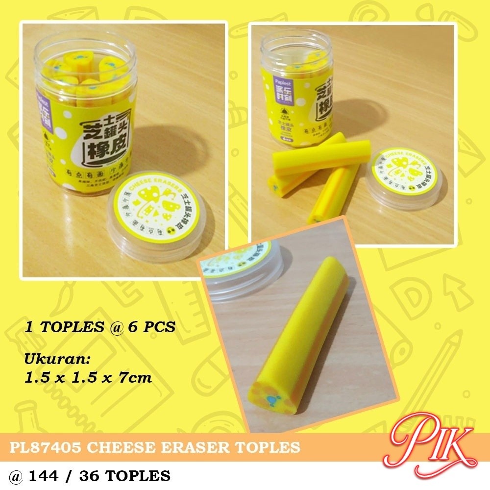 Jual Penghapus Pensil Murah [1 Toples - 6 Pcs Penghapus] / Hapusan ...