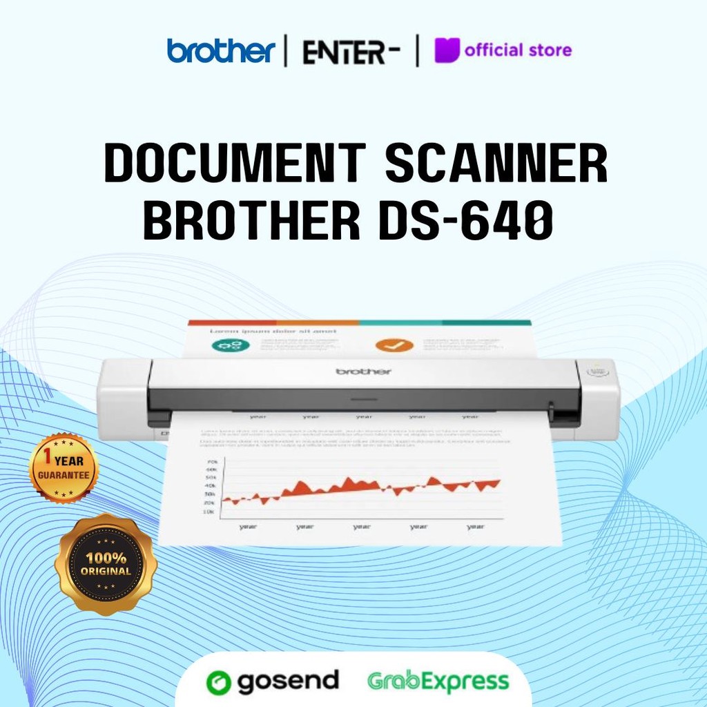 Jual Document Scanner Brother DS-640 Compact Size | Shopee Indonesia
