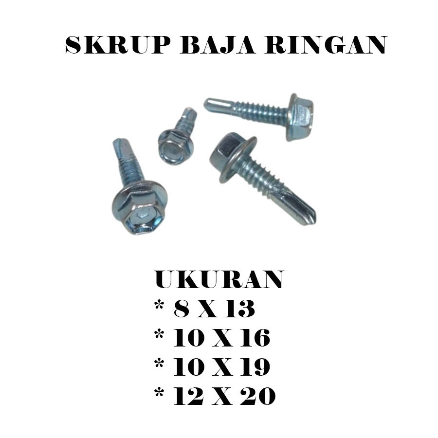 Jual Baut Sekrup Atap Galvalum – Self Drilling Hex Head Tahan Karat ...