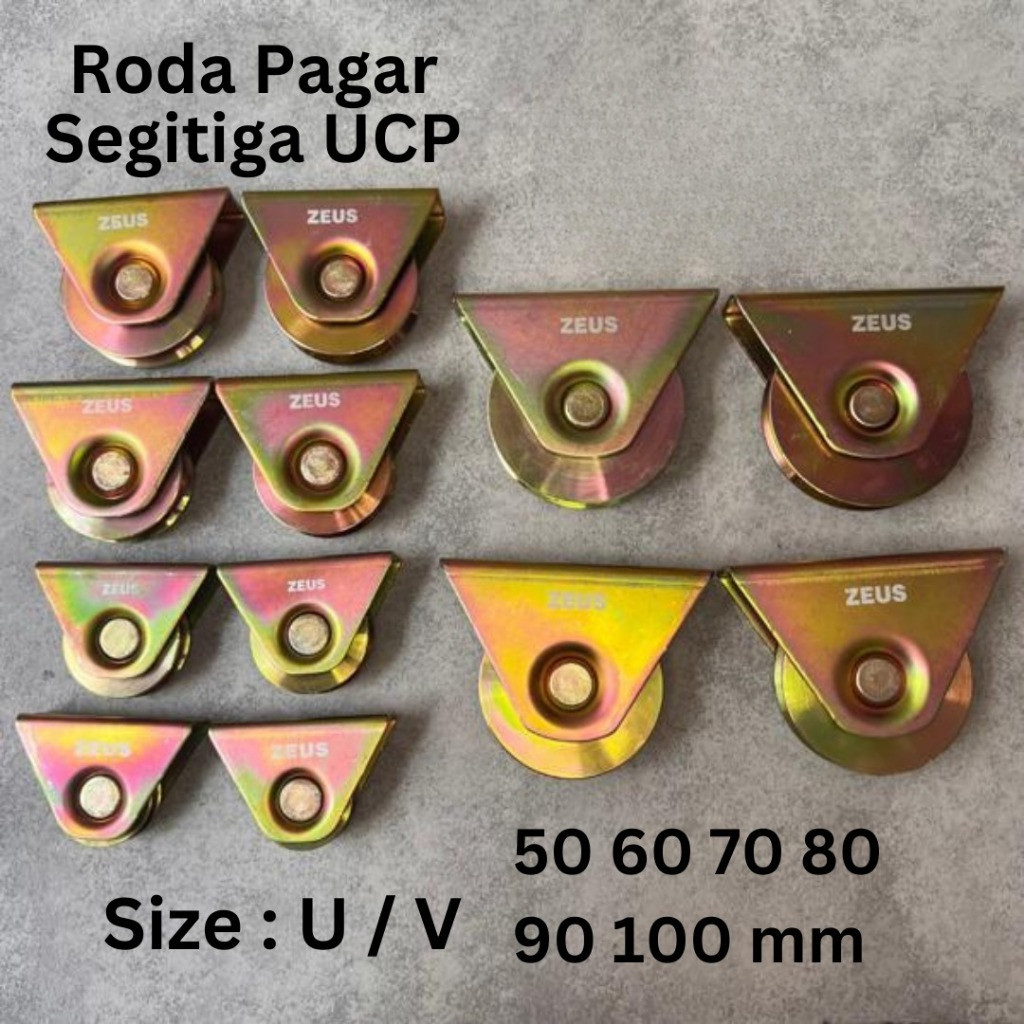 Jual Roda Rel Pagar Bubut Besi AS Bearing Galvanized Sliding Gate Wheel ...