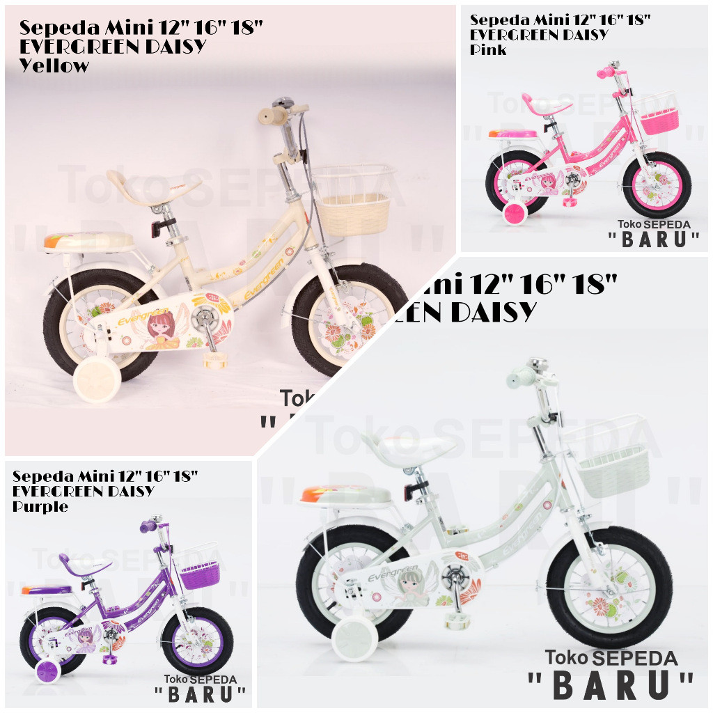 Jual TB - Sepeda Mini Anak EVERGREEN New DAISY Gambar Baru | Shopee ...