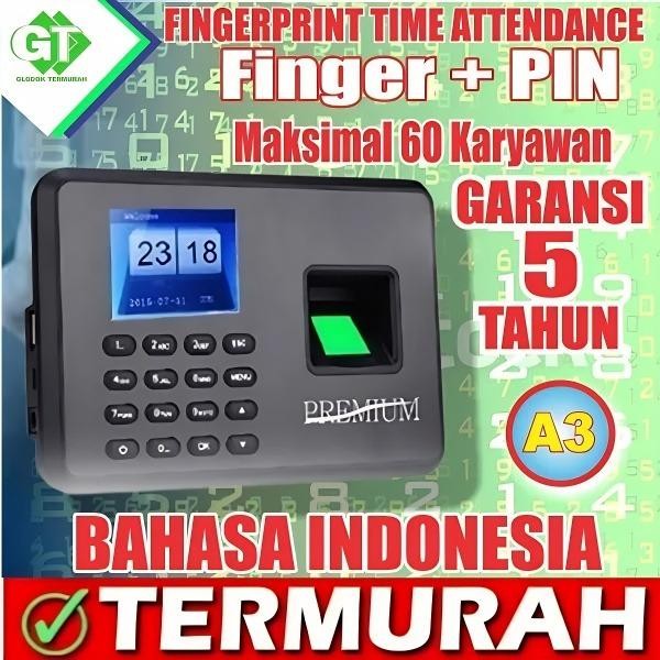 Jual MESIN ABSENSI / MESIN ABSEN / SIDIK JARI / FINGER PRINT A3 TERMURAH - MESINABSEN 2IN1 ...
