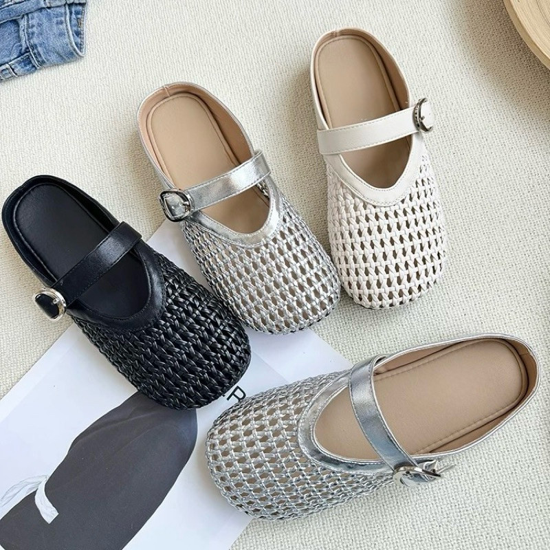 Jual [COZY] Sharon Sandal Flat Jaring Wanita Fashion Korean Terbaru ...