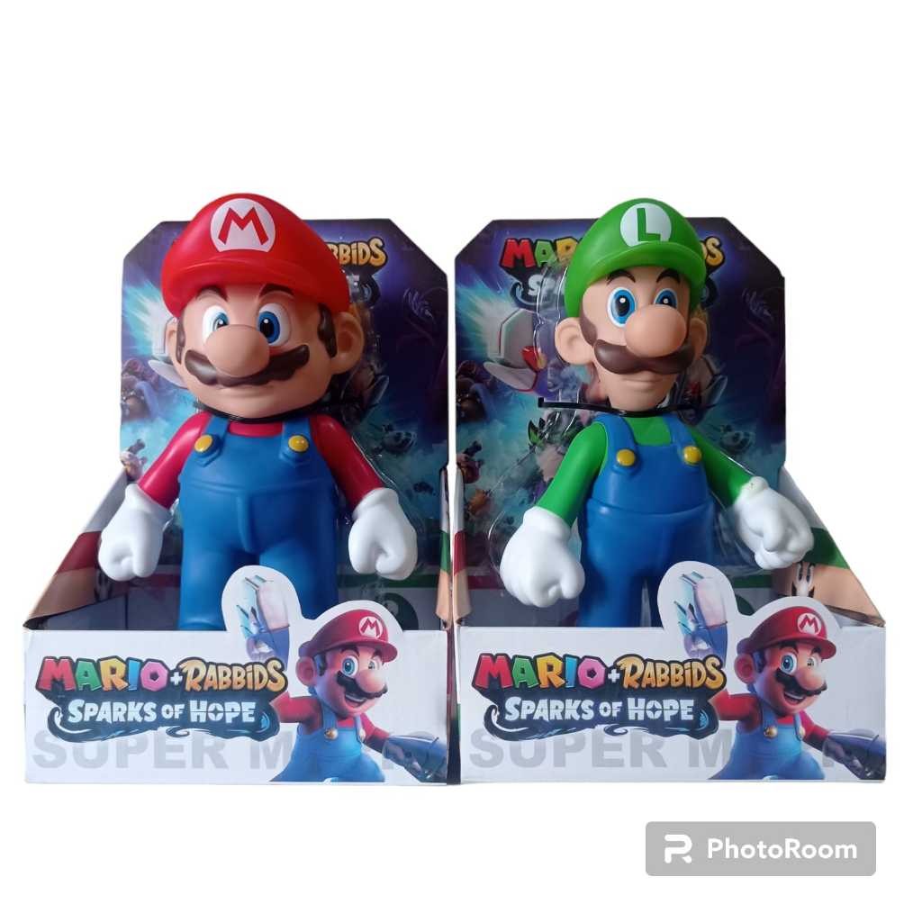 Jual Action Figure Super MARIO + RABBIDS SPARKS OF HOPE 23 cm CO ...
