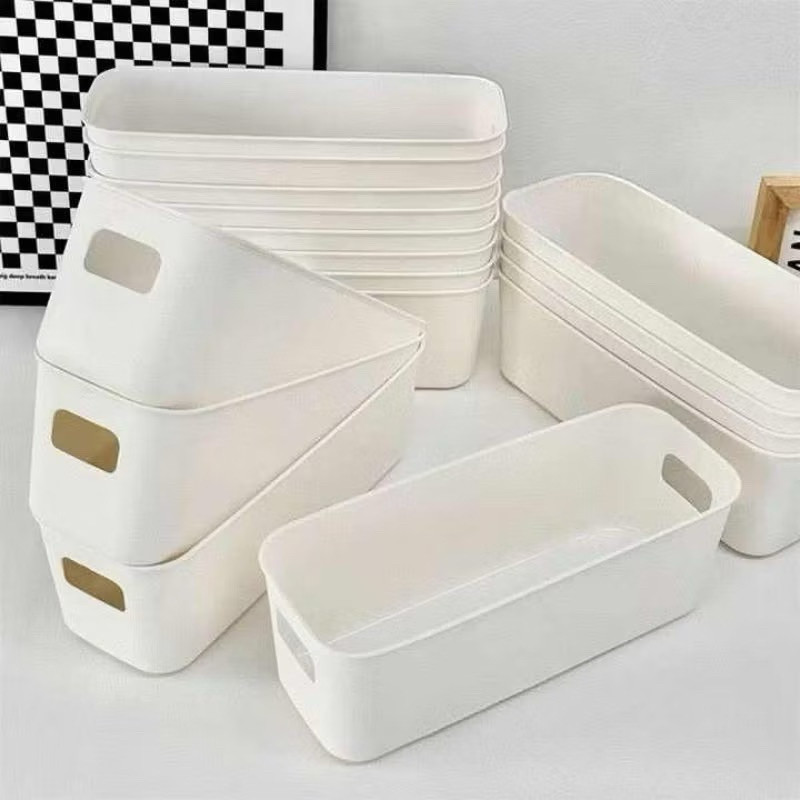 Jual AM Kotak Storage Putih Polos Mini Penyimpanan Serbaguna Box ...