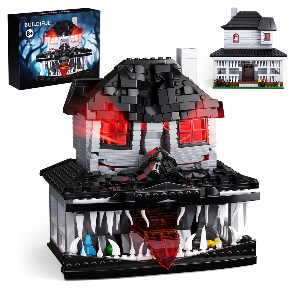 Jual Haunted House Building Bricks Toys Monster Hut Model Blocks ...