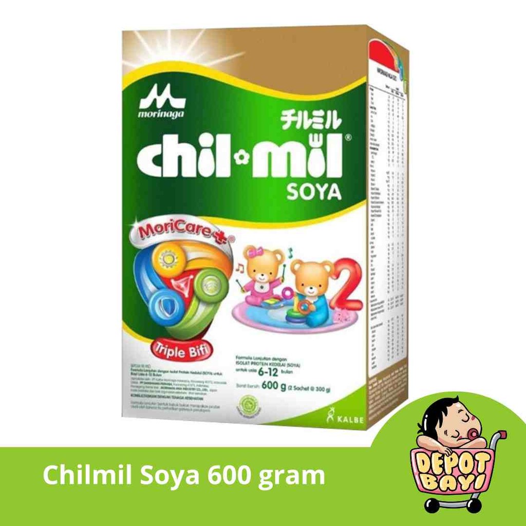 Jual Chil Mil Soya Usia 6-12 bulan Susu Formula Soya Box 600gr | Shopee ...