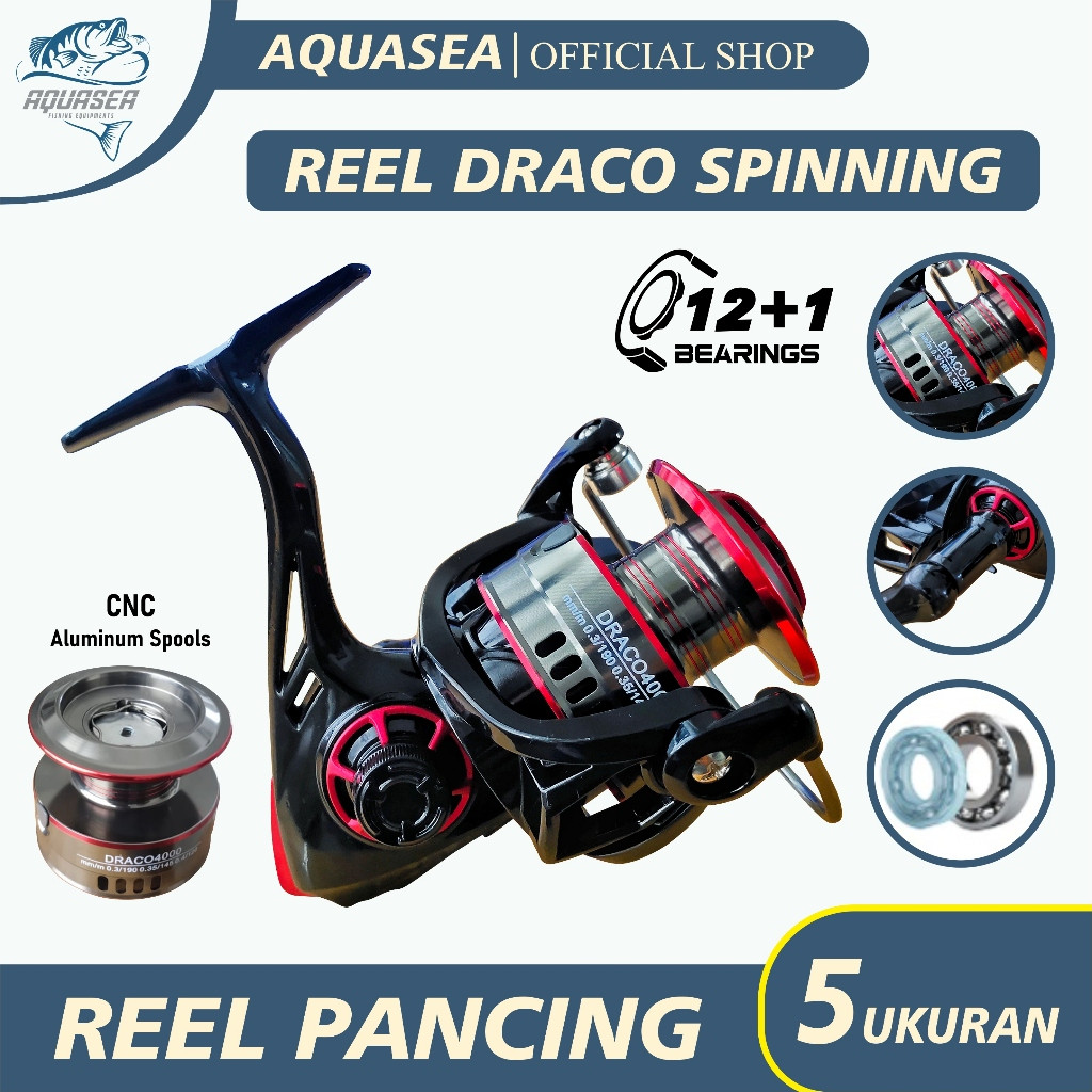 Jual ADRIANSYAH99_ AQUASEA - Reel Pancing Draco Rell Rill Pancing ...